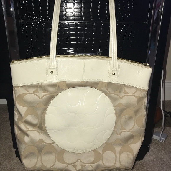 Coach | Bags | Authentic Cream Color Coach Bag | Poshmark